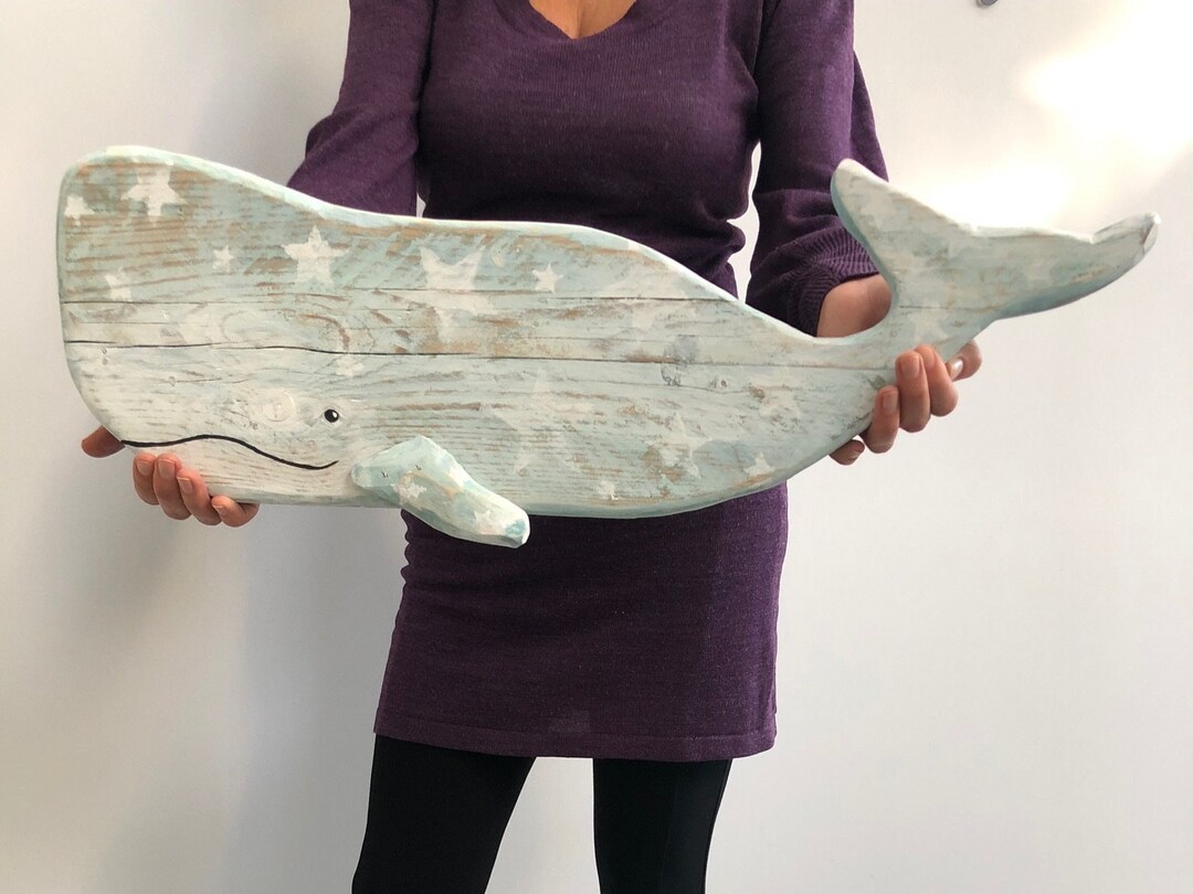 Large Whale, Home Decor, Beach Home Decor, Coastal Decor, Nautical ...