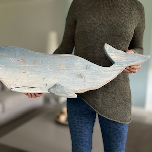 Wood Whale Wall Art, Rustic Whale Decor, Whale Sculpture, Beach House Decor, Nautical Decor ...