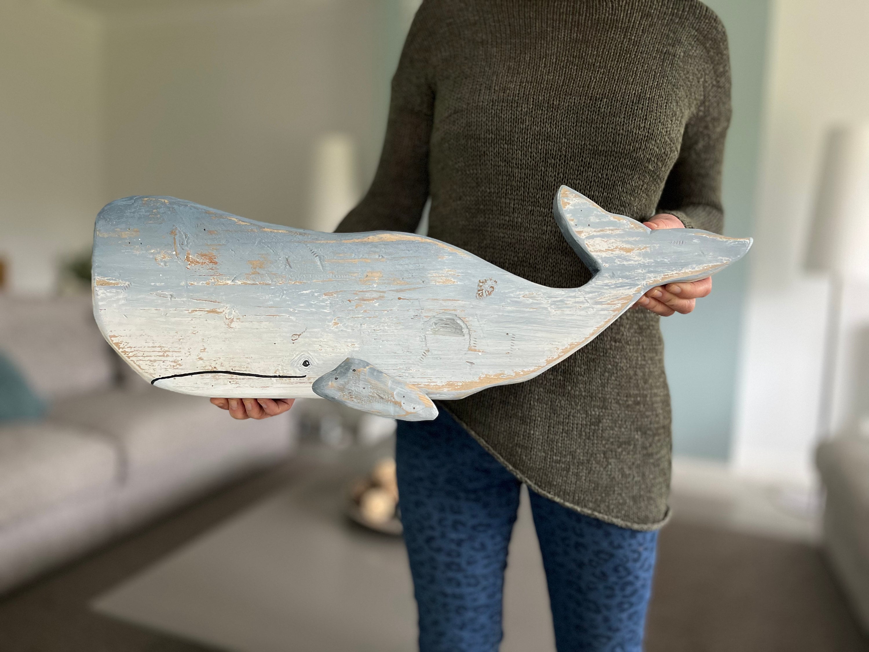 Wood Whale Wall Art Rustic Whale Decor Whale Sculpture - Etsy