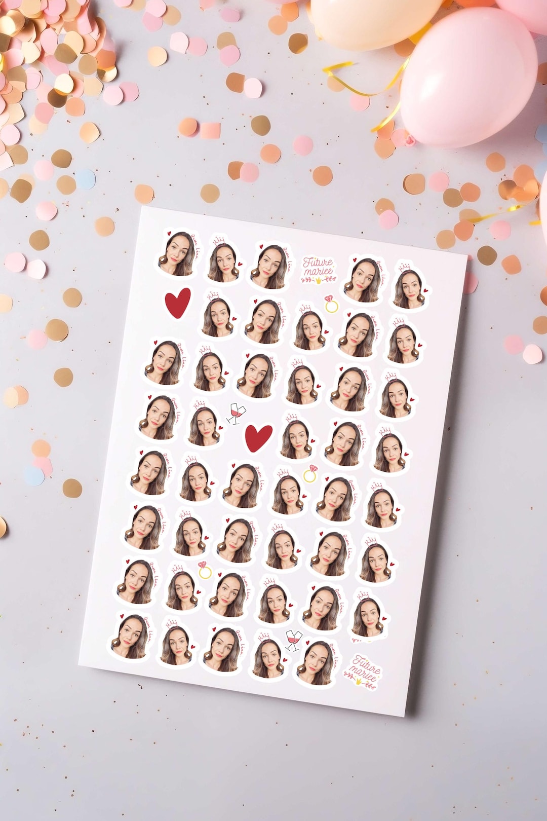 Personalized Photo Stickers | Custom Face Stickers | Fun Gifts for ...