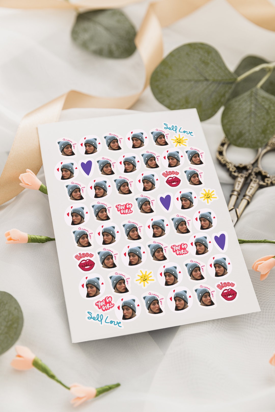 Personalized Photo Stickers Custom Face Stickers Fun Gifts for ...