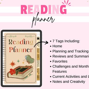 Ultimate Reading Planner PDF, Book Tracker, Reading Log Journal ...