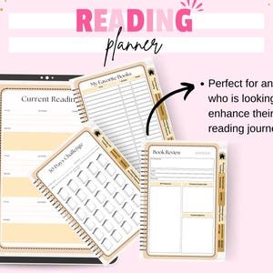 Ultimate Reading Planner PDF, Book Tracker, Reading Log Journal ...