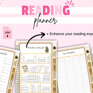 Ultimate Reading Planner PDF, Book Tracker, Reading Log Journal ...
