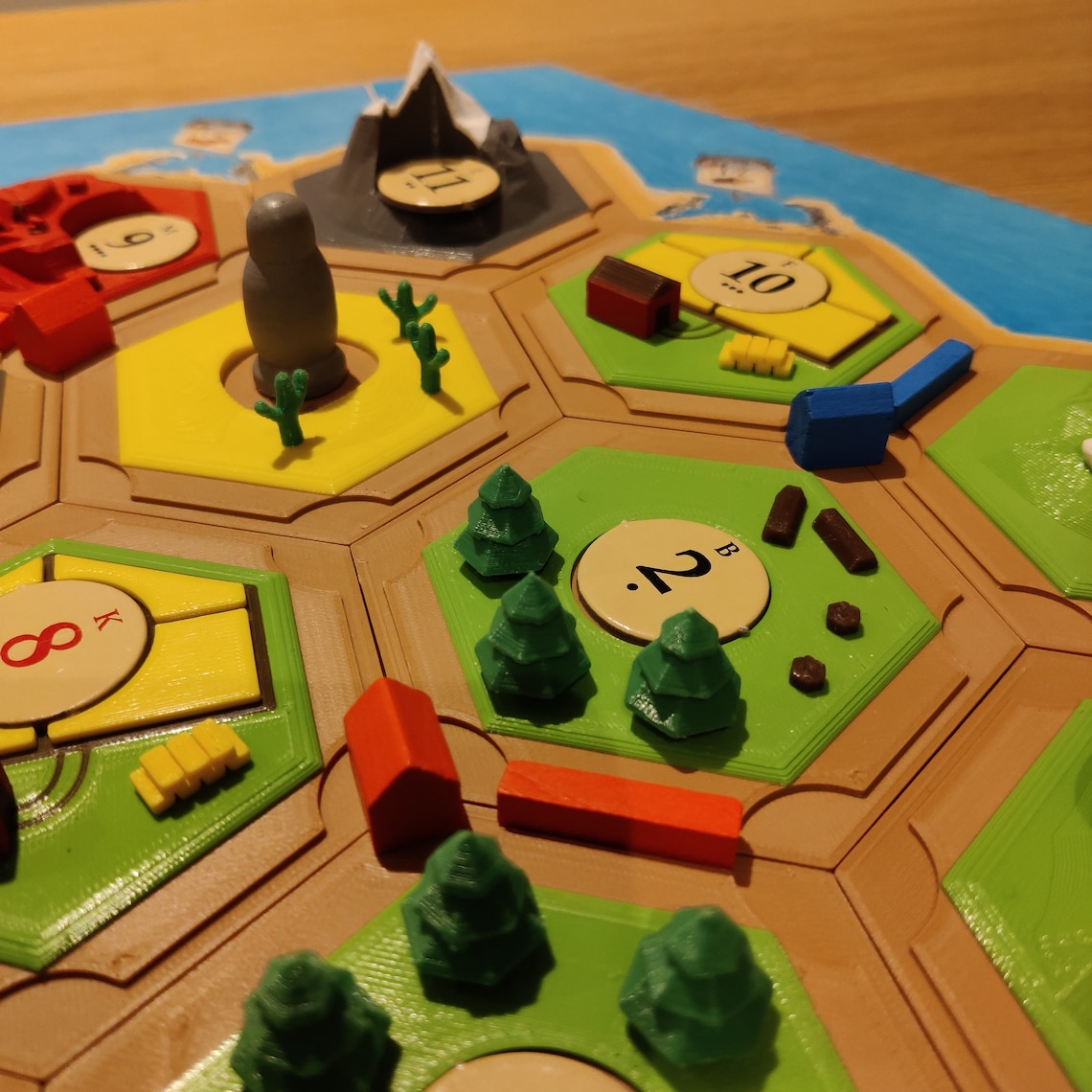 3D Printed Catan Tiles - Multi-colour and Magnetic - Etsy