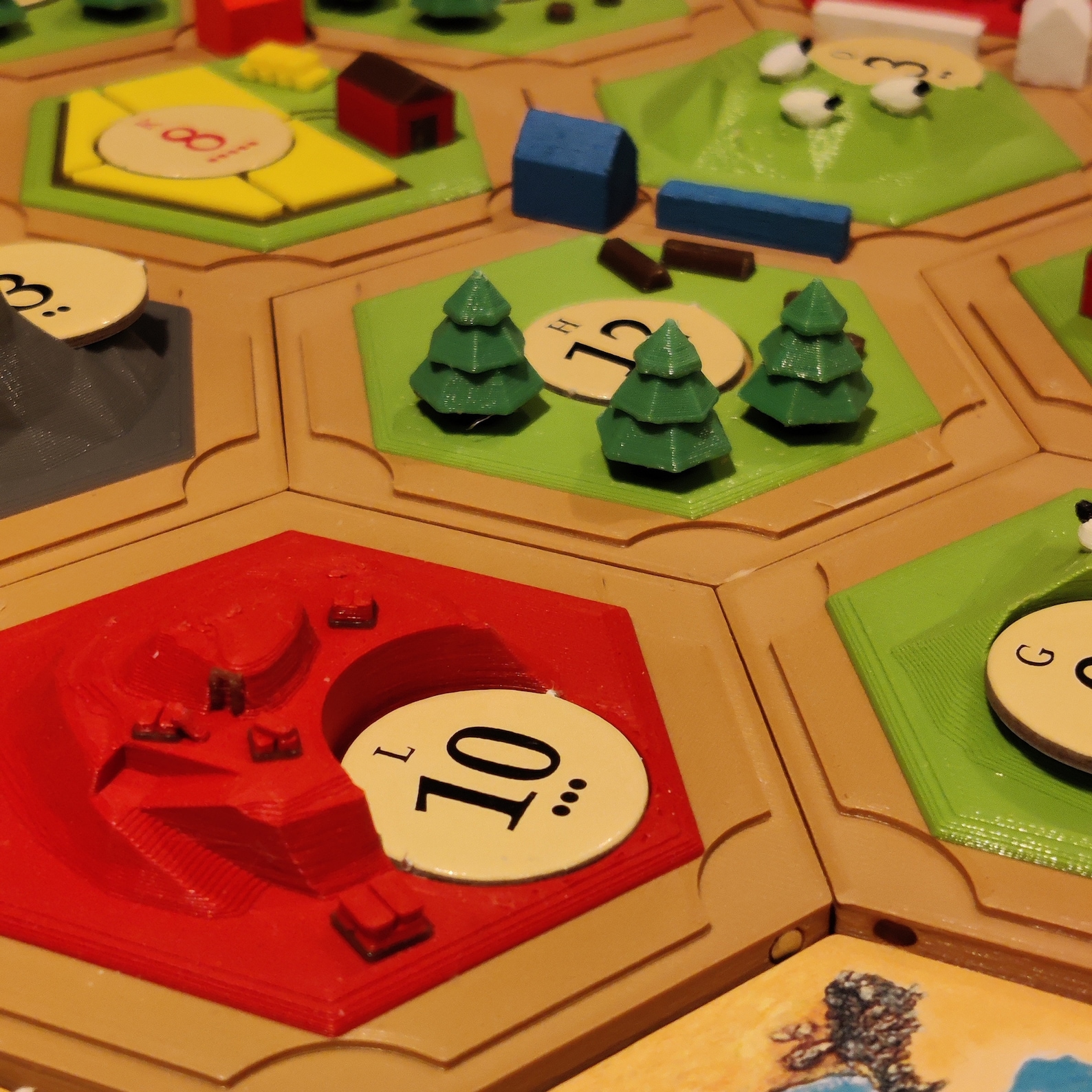 3D Printed Catan Tiles - Multi-colour and Magnetic - Etsy