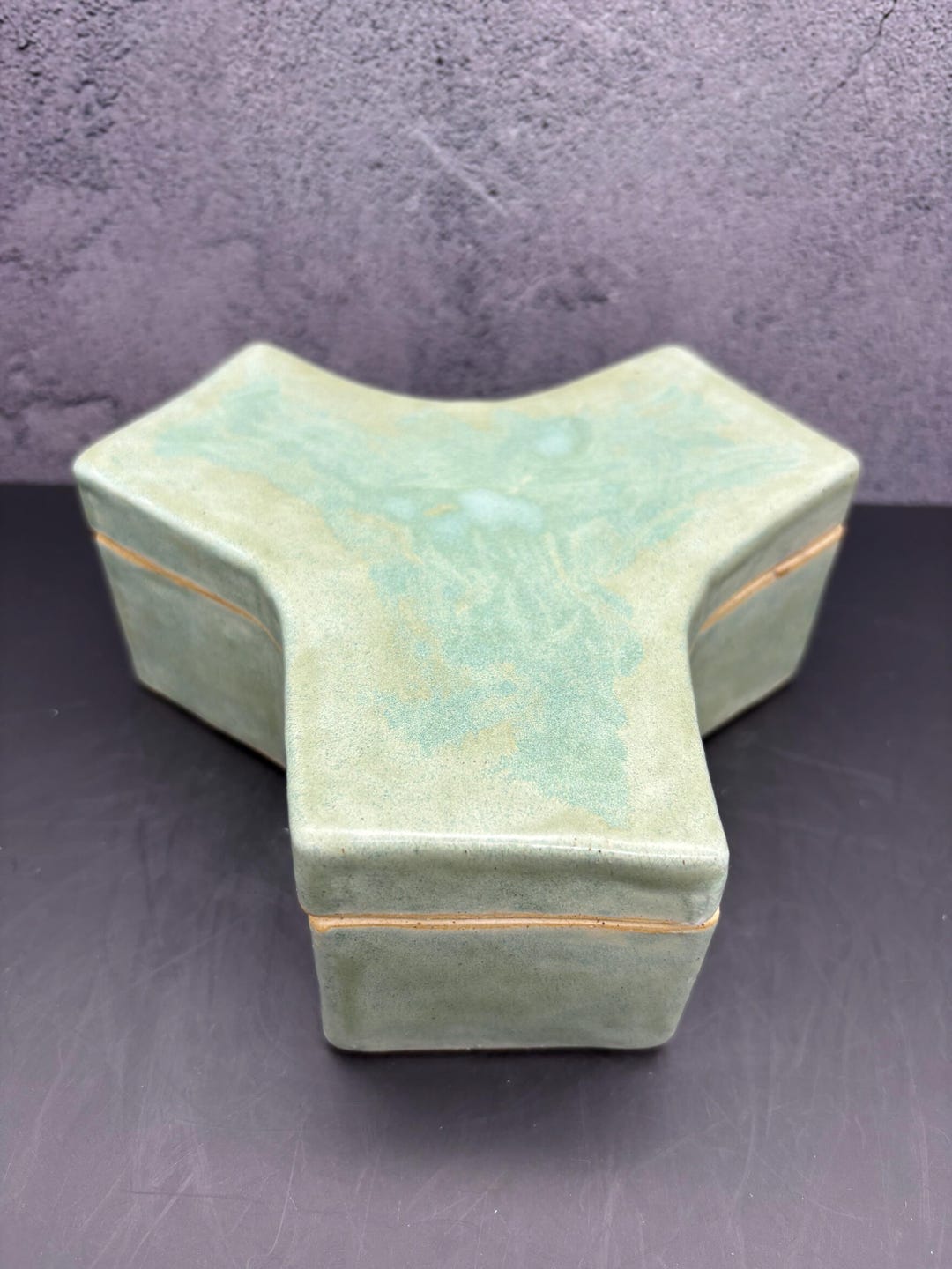 Green Y Shaped Ceramic Box - Etsy