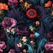 Moody Floral Seamless Flower Pattern, Digital Pattern, Repeat Digital ...