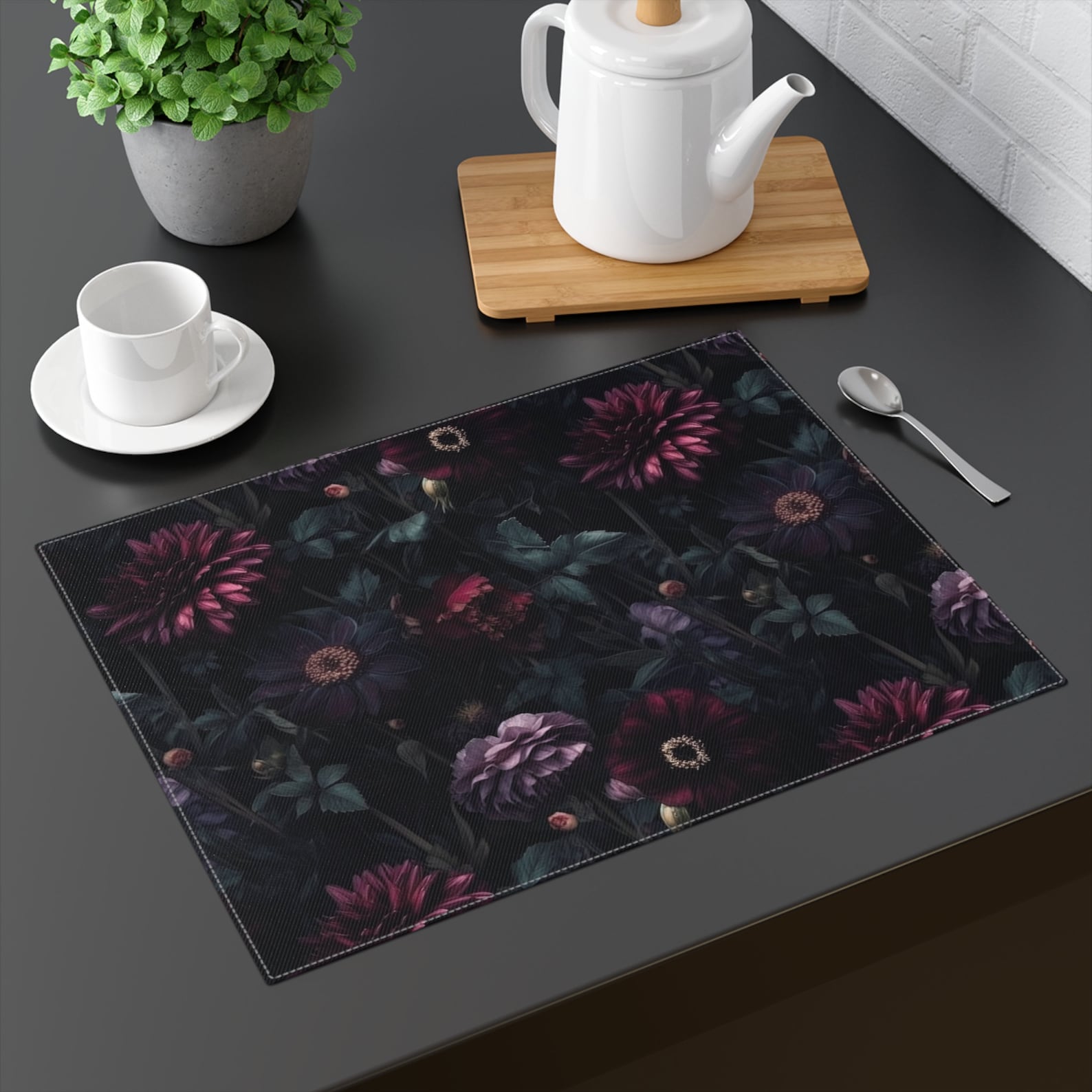 Gloomy, Moody Floral Seamless Flower Pattern, Digital Pattern, Repeat ...