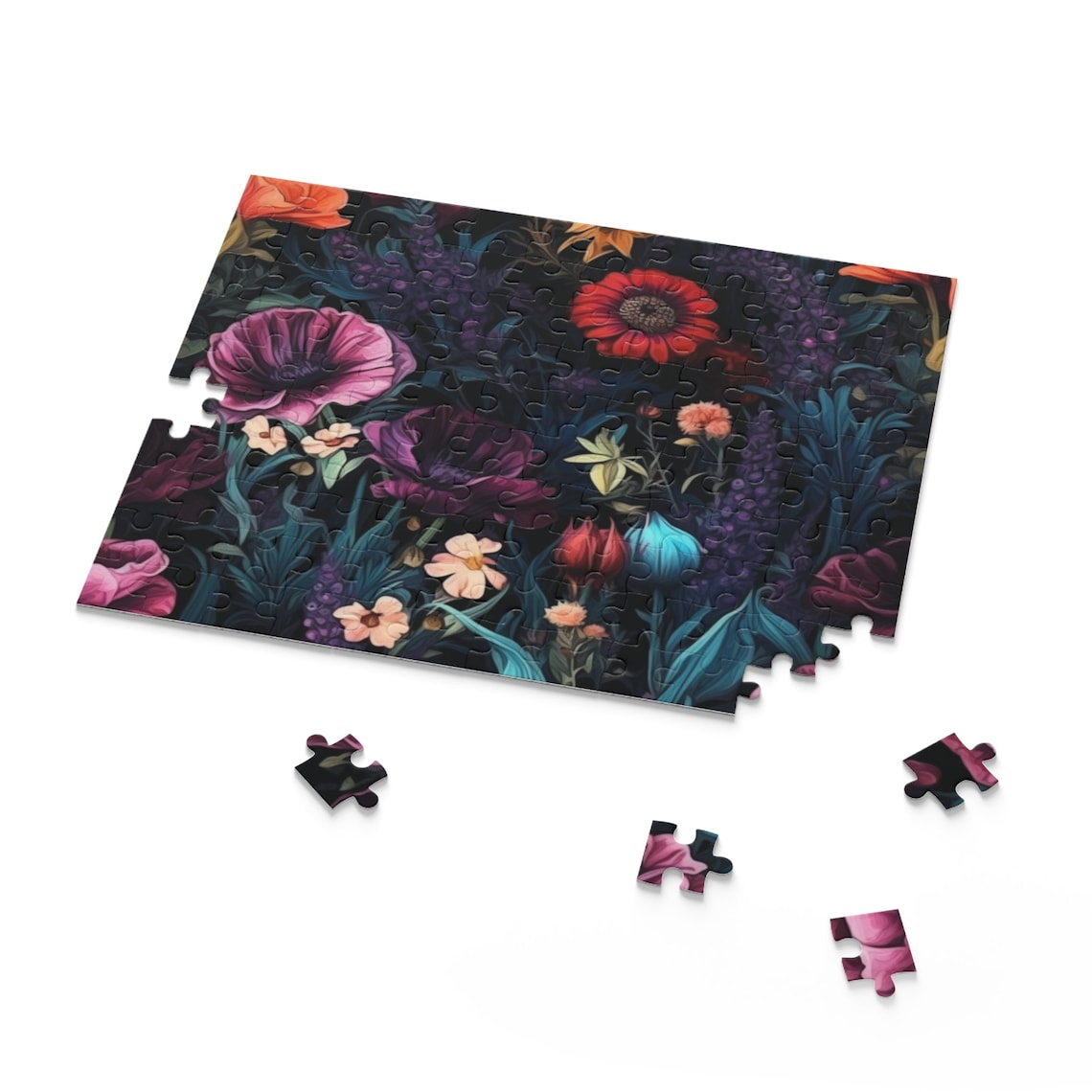 Moody Floral Seamless Flower Pattern, Digital Pattern, Repeat Digital ...