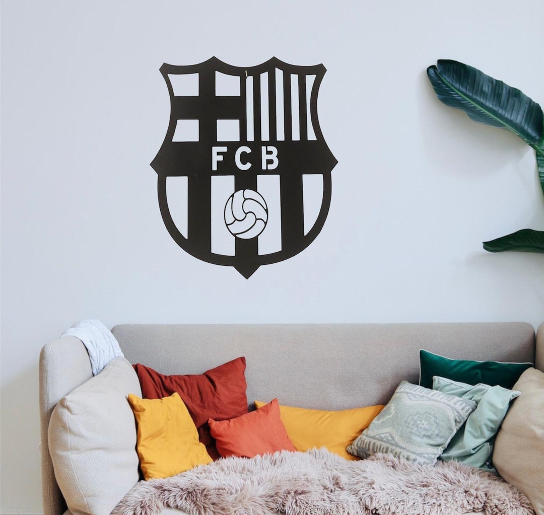 Barcelona Sign Wall Decor, Custom Signs, Barcelona Wooden Logo, Barça ...