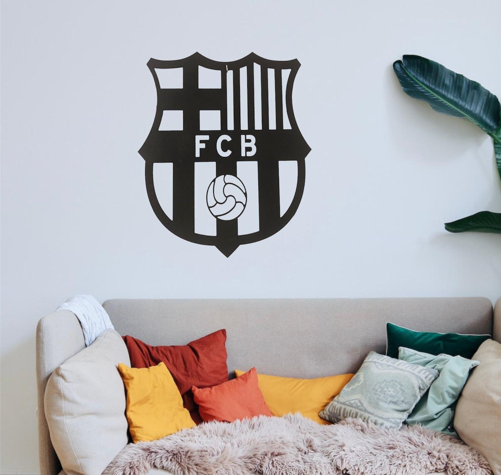 Barcelona Sign Wall Decor, Custom Signs, Barcelona Wooden Logo, Barça ...