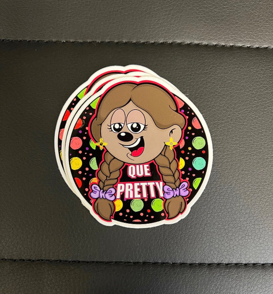 Original Art 3” Vinyl Sticker/decal- Que Pretty - Etsy