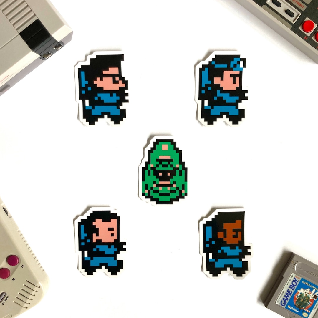 Ghostbusters 8-bit Vinyl Stickers Vintage Video Game Laptop - Etsy