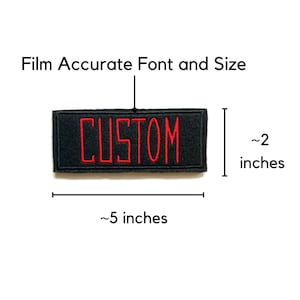 Ghostbusters Name Patch Custom Iron on Patch or Hook & Loop Name Tag ...