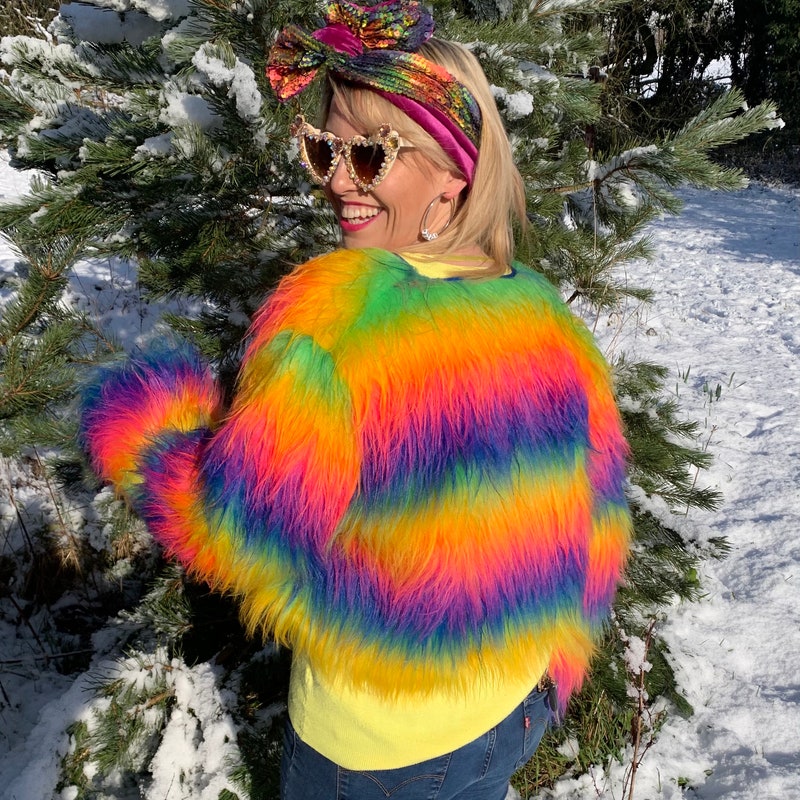 Rainbow Coat - Etsy