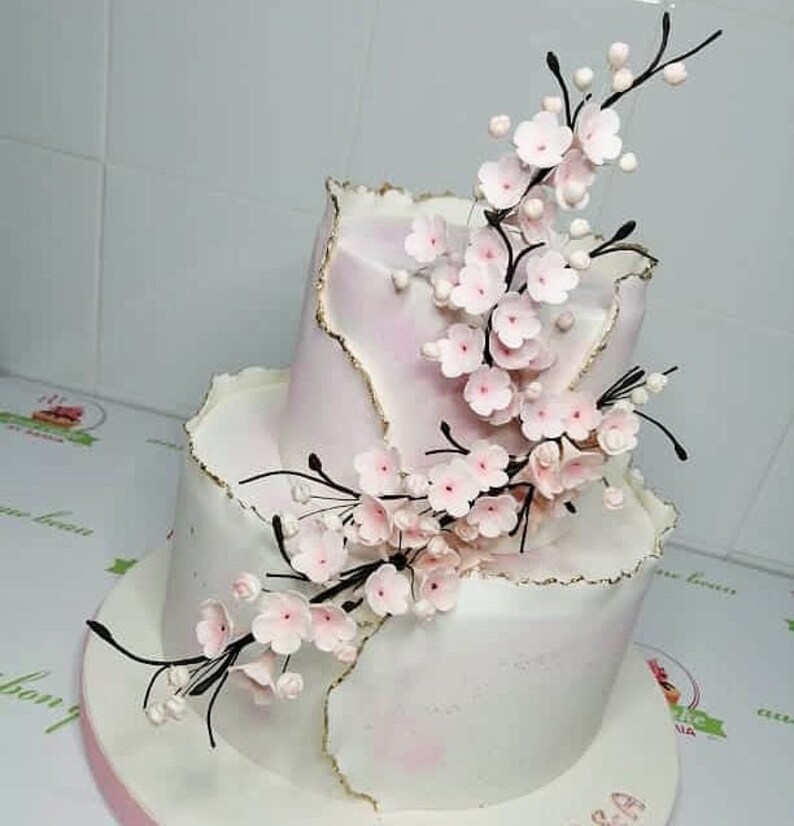 Cherry Flower Cake Topper in Pastillage Flower - Etsy
