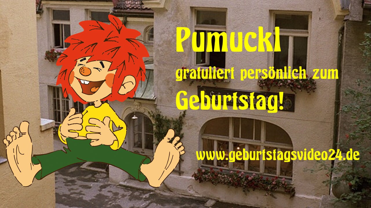 Pumuckl gratuliert persönlich zum Geburtstag - personalisierbares ...
