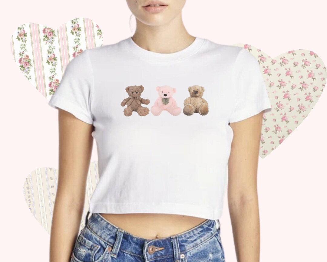 Cute Dollcore Cropped Top 6 Colors, Sustainable Cotton Coquette Baby ...