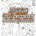 Jumbo Scarecrow Fall Coloring Poster: Kids Thanksgiving Activity ...