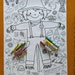 Jumbo Scarecrow Fall Coloring Poster: Kids Thanksgiving Activity ...