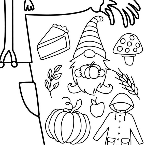 Scarecrow Hat Coloring Page