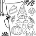 Jumbo Scarecrow Fall Coloring Poster: Kids Thanksgiving Activity ...