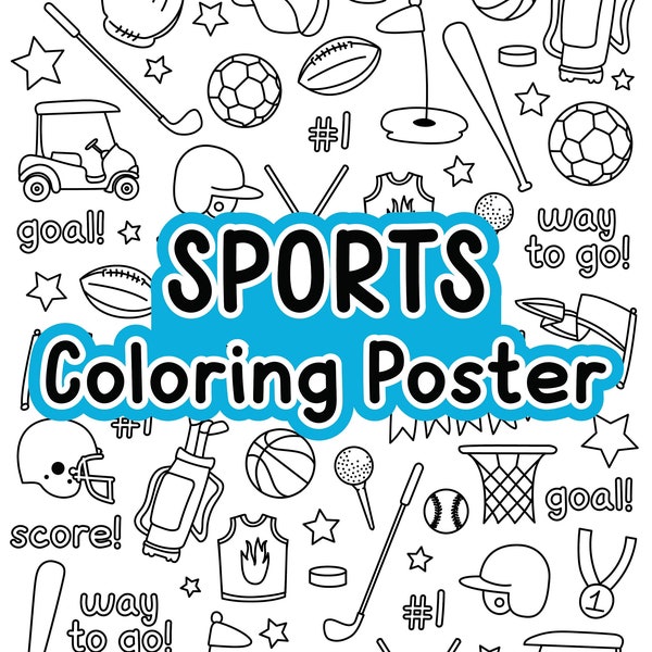 Jumbo Coloring Posters - Etsy