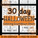 Halloween Countdown Coloring Page, Countdown Chain Printable, Days ...
