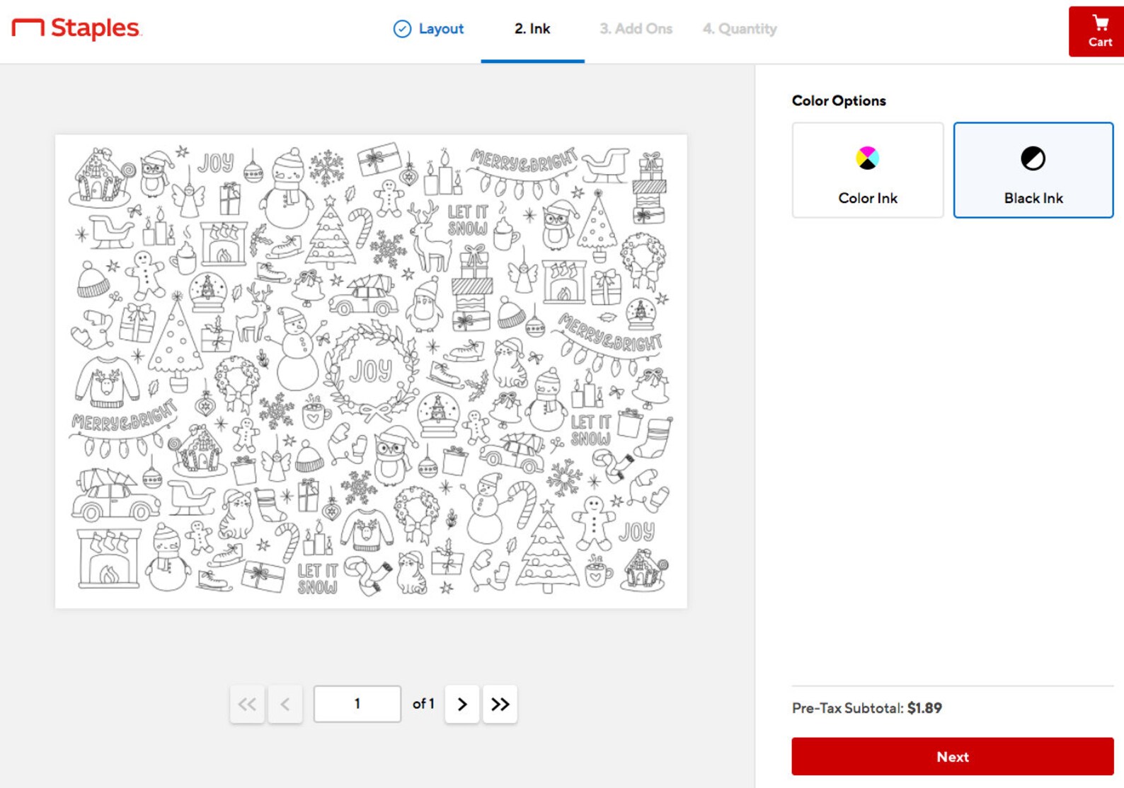 Jumbo Winter Coloring Poster: Holiday Activity Banner (digital Download ...