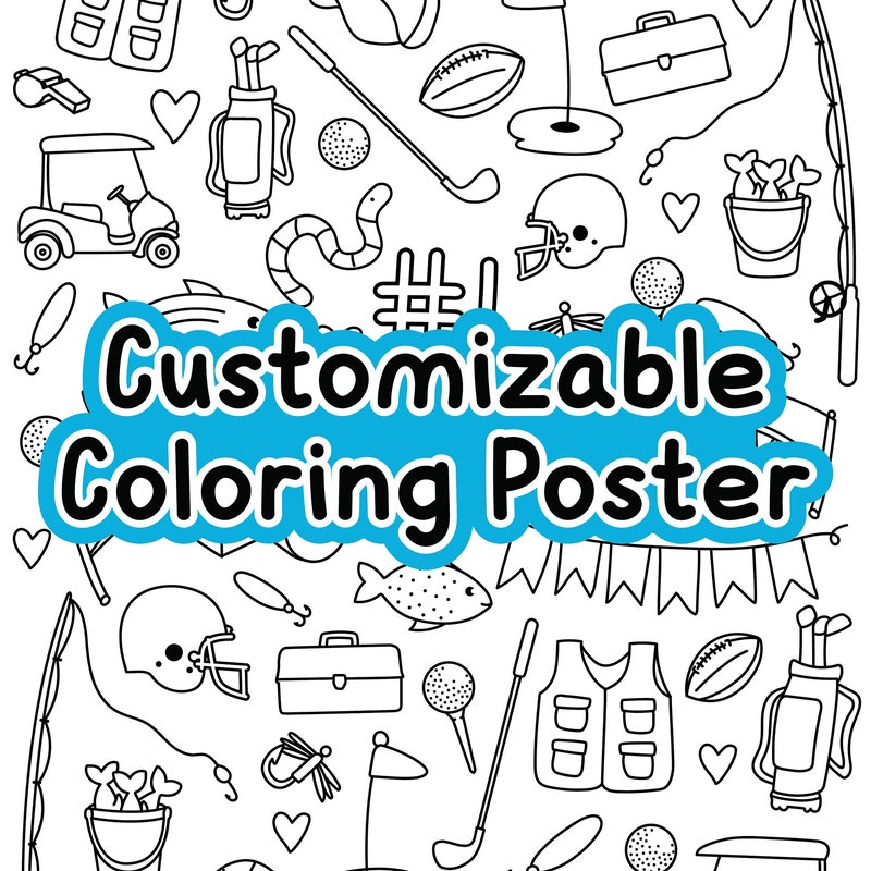 Colouring Poster - Etsy