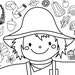Jumbo Scarecrow Fall Coloring Poster: Kids Thanksgiving Activity ...