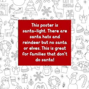 JUMBO Winter Coloring Poster, Christmas Coloring Banner for Kids ...