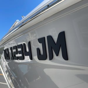 Custom Nautique 3D Emblem Style Matched Registration Numbers and Badges ...