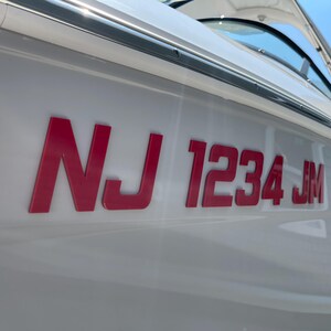 Custom Mastercraft 3D Emblem Style Matched Registration Numbers and ...