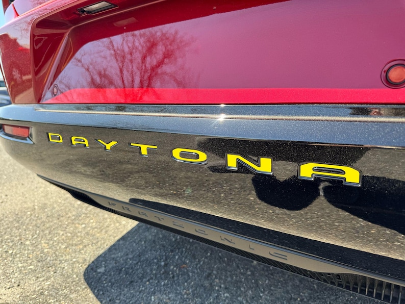 Rear Bumper Diffuser Letter Inserts Compatible With 2025+ Dodge Charger ...