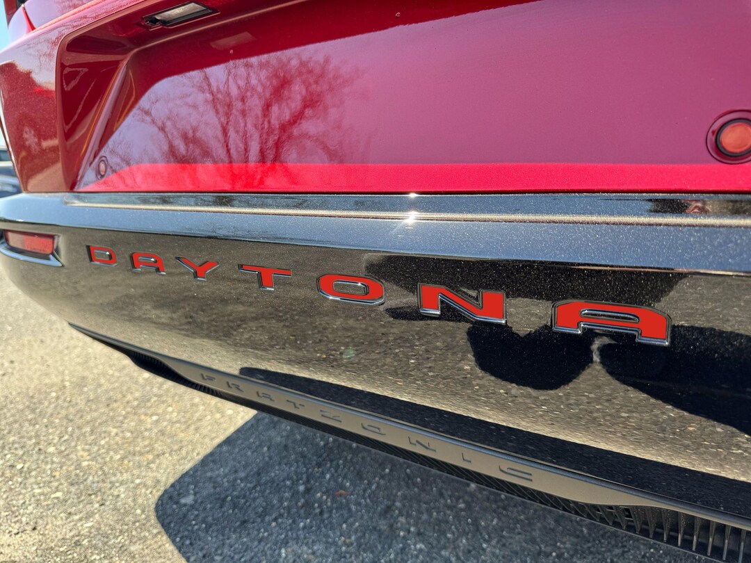 Rear Bumper Diffuser Letter Inserts Compatible With 2025+ Dodge Charger ...