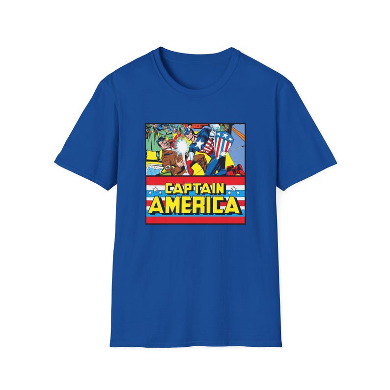 Punching Nazi America Hero Protest T Shirt Vintage Comic Hero WWII ...