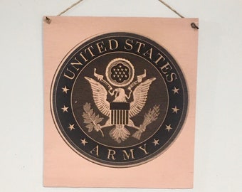 Custom Army Wood Art - Etsy