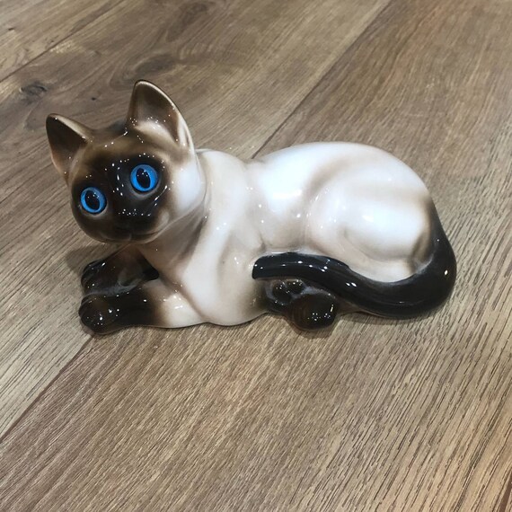 Enesco Vintage Siamese Cat Figurine Excellent Condition - Etsy