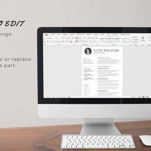Teacher Resume Template for Word, Cv Template With Photo 1, 2, 3 Pages ...