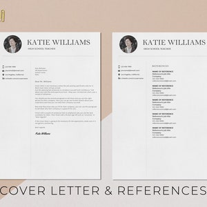 Teacher Resume Template for Word, Cv Template With Photo 1, 2, 3 Pages ...