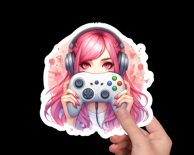 Gamer Girl Game Controller Png | Gamer Girl Sublimation Design ...