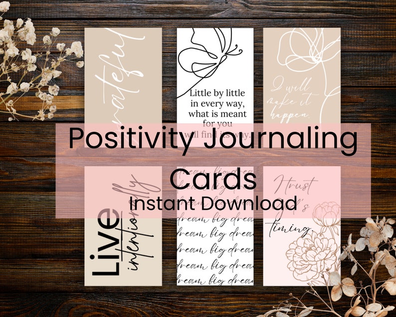 Printable Journal Cards Positive Quotes Affirmation Card Decor for ...
