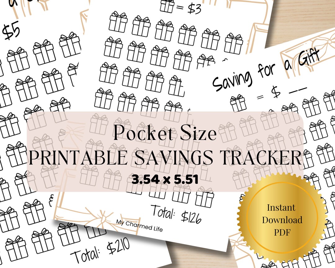 Cute Savings Tracker Printable Savings Challenge Printable Finance ...