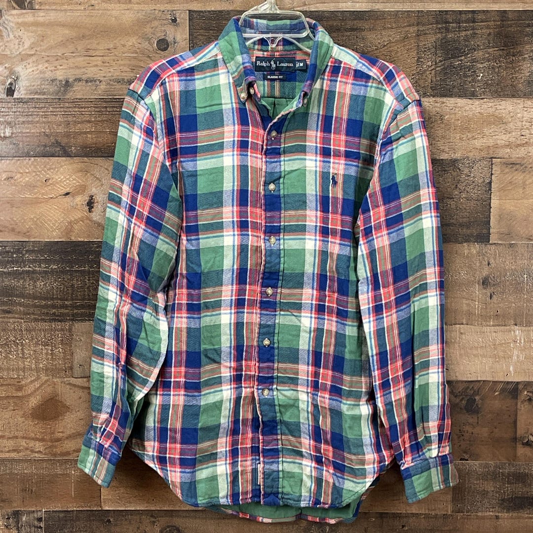 Vintage Polo Ralph Lauren Flannel Shirt / Oversized / Shacket / Boho ...