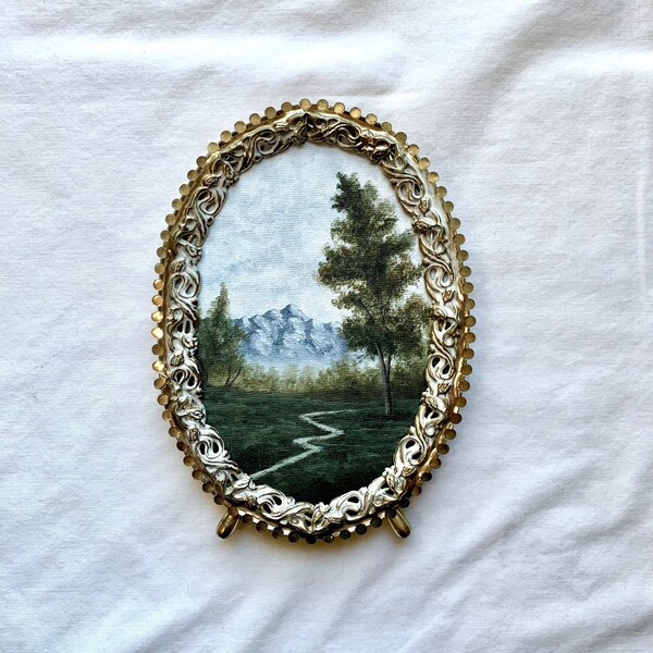 Vintage Oval Frame - Etsy