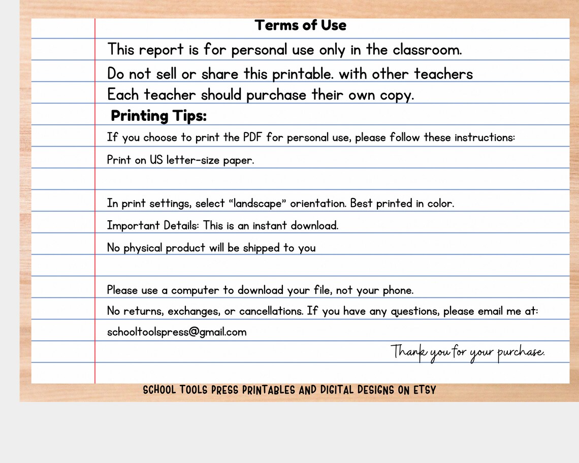 Student-led Conference Report for First and Second Graders Printable ...