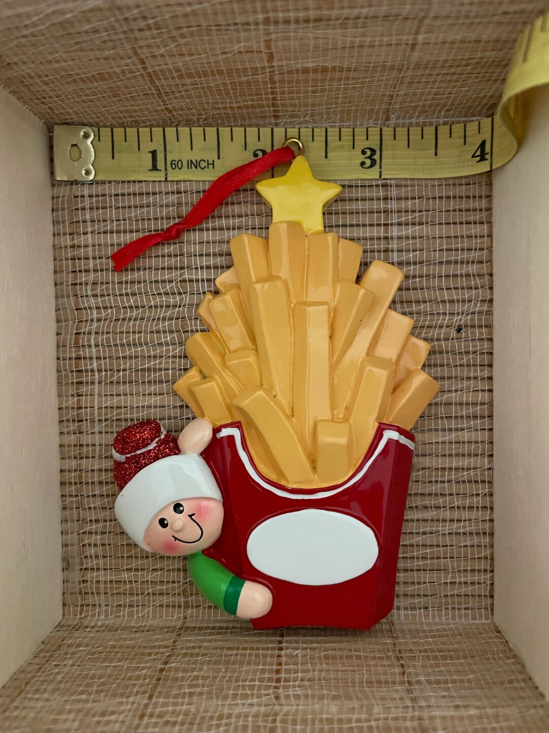 Loves Fries Personalized Custom Christmas Ornament/ French Fries ...
