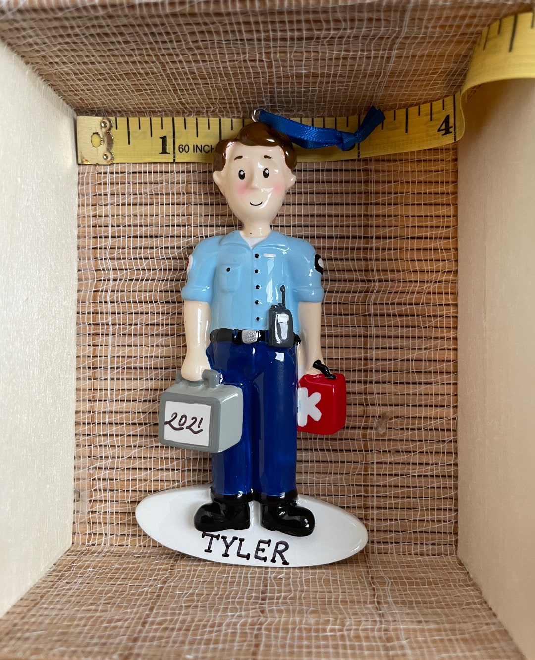 First Responder EMT Male Personalized Custom Christmas Ornament - Etsy